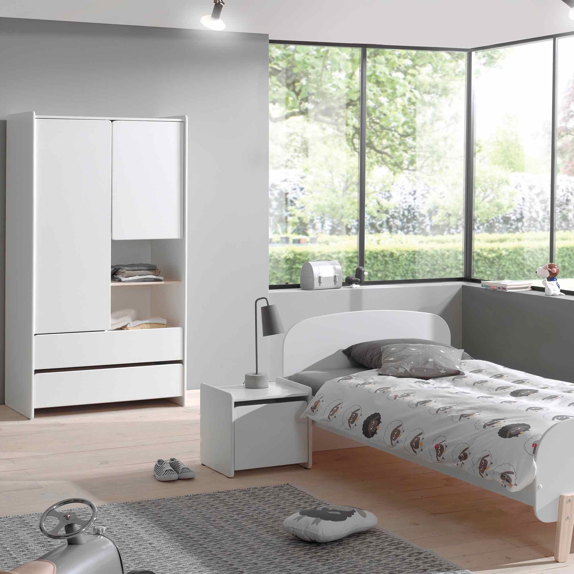 Vipack Kiddy Bedside Locker Cool Grey - Meubles