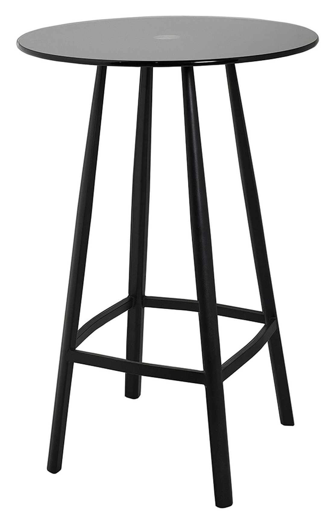 Mindy Brownes Blake High Table with Black Smoked Glass Top - Meubles