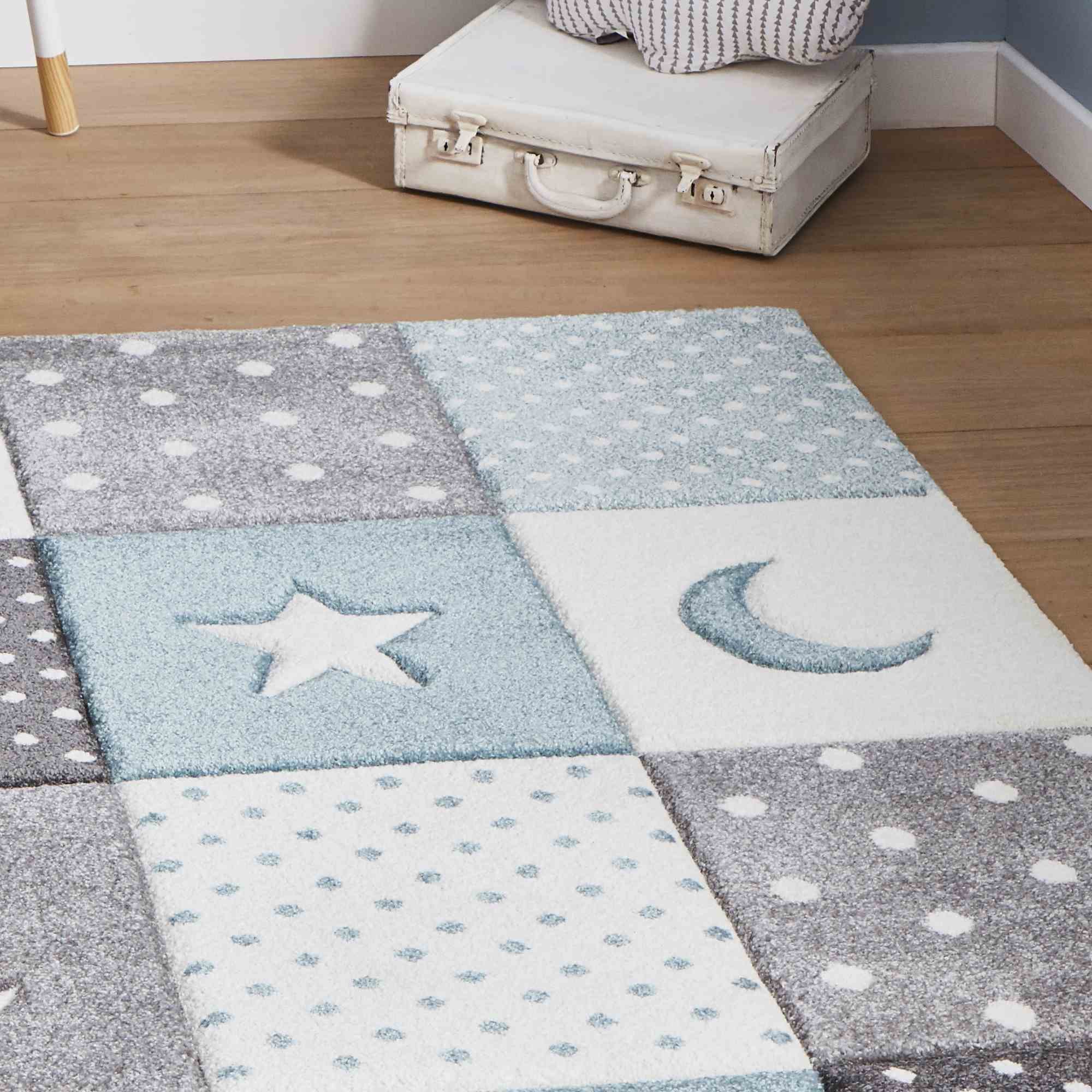 Brooklyn Kids 20340 Rug 60cm x 120cm Blue - Meubles