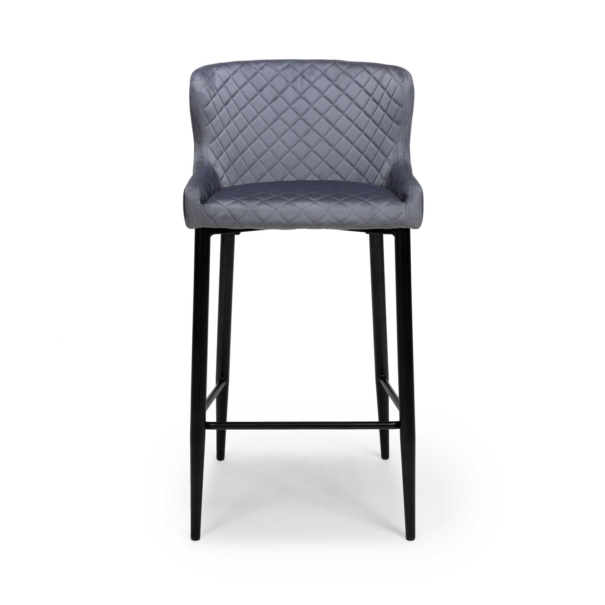 Malmo High Bar Stool Fabric Mulberry - Meubles