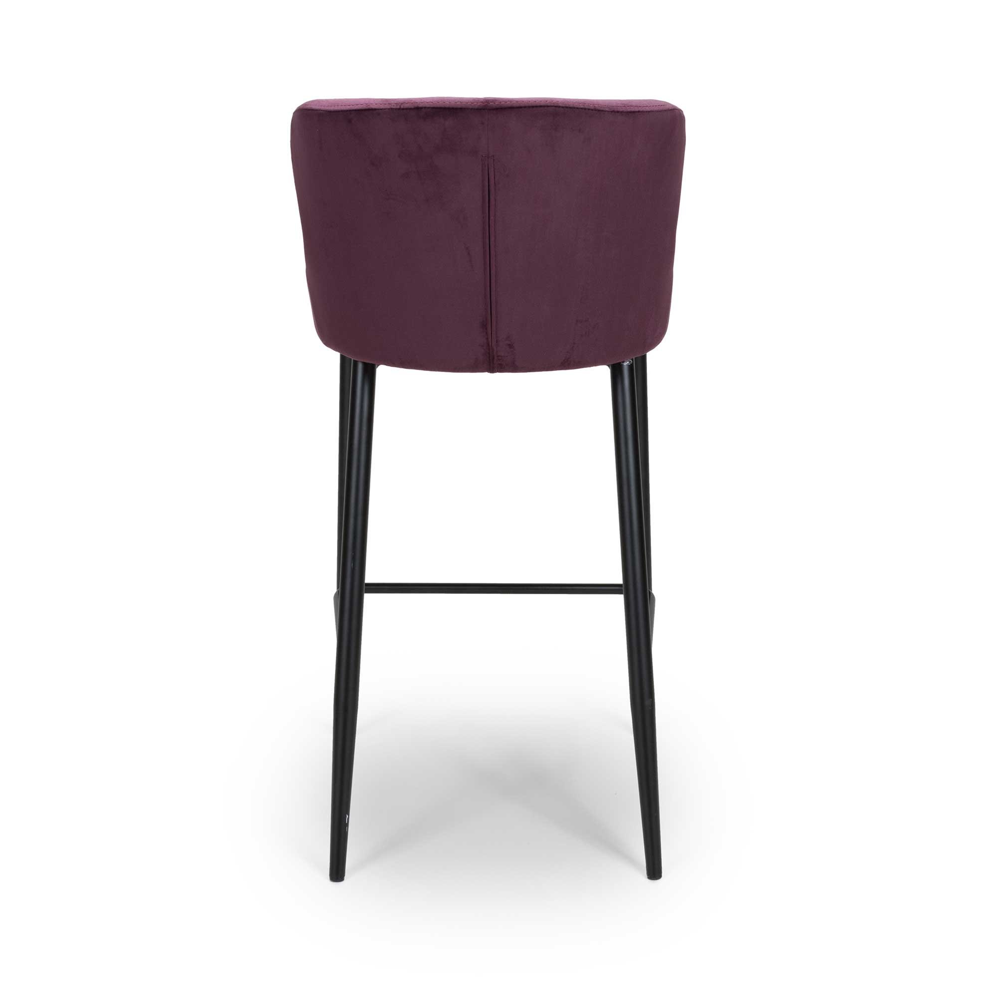 Malmo High Bar Stool Fabric Mulberry - Meubles