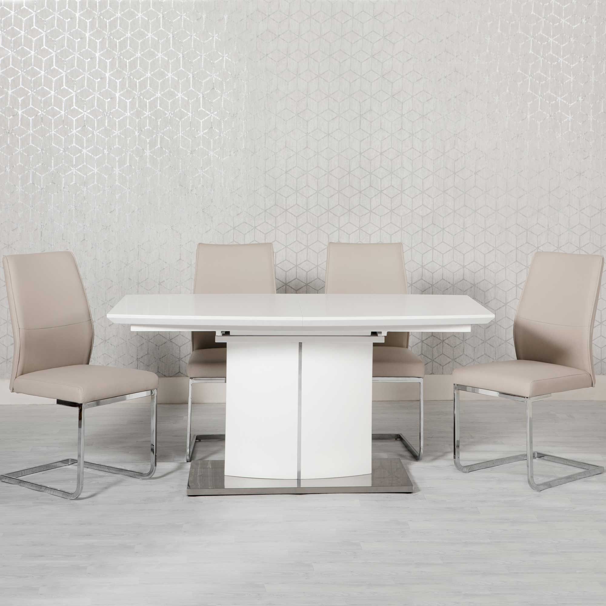 Prado 6-10 Person Extending Dining Table White - Meubles