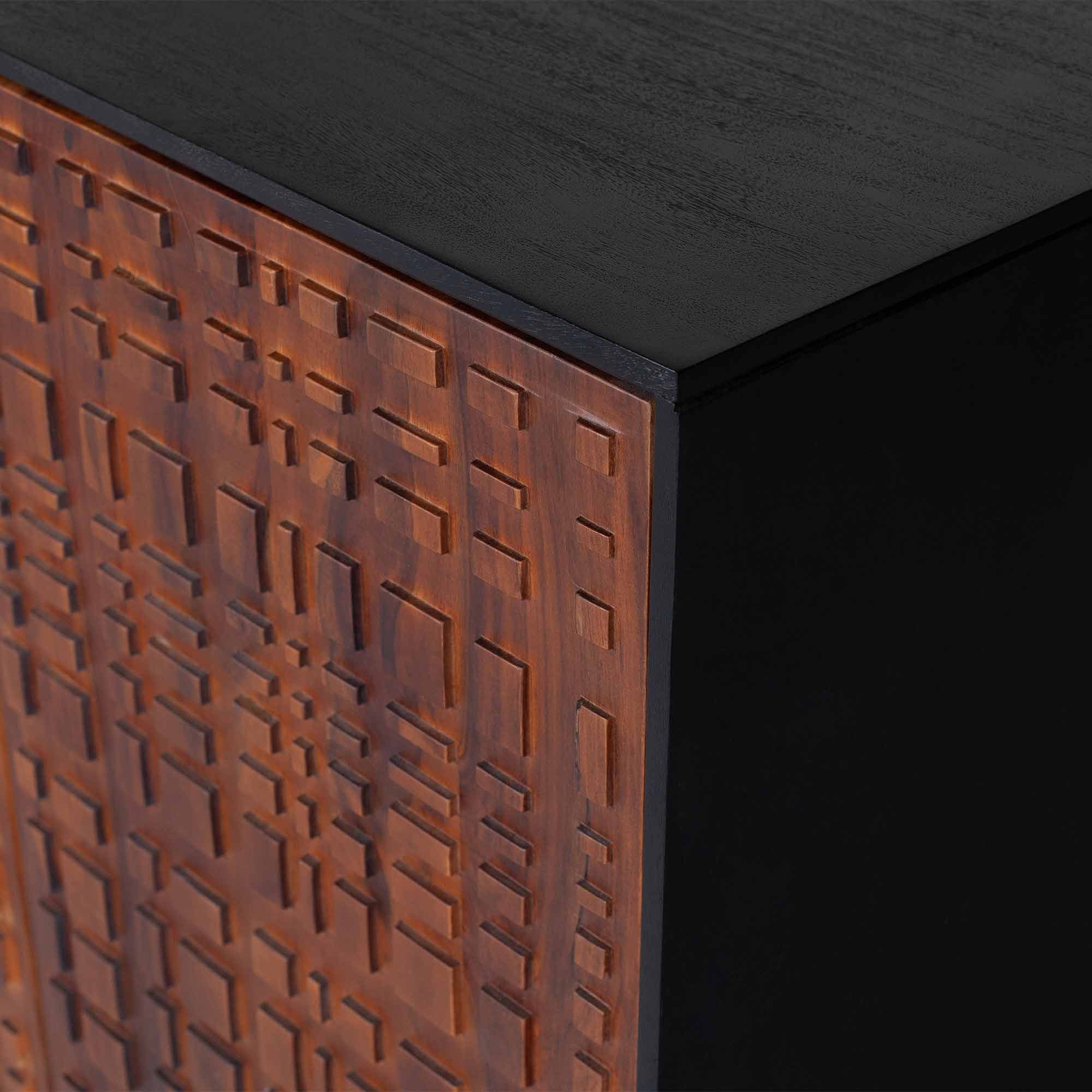 BePureHome Nuts 4 Door Sideboard Walnut - Meubles