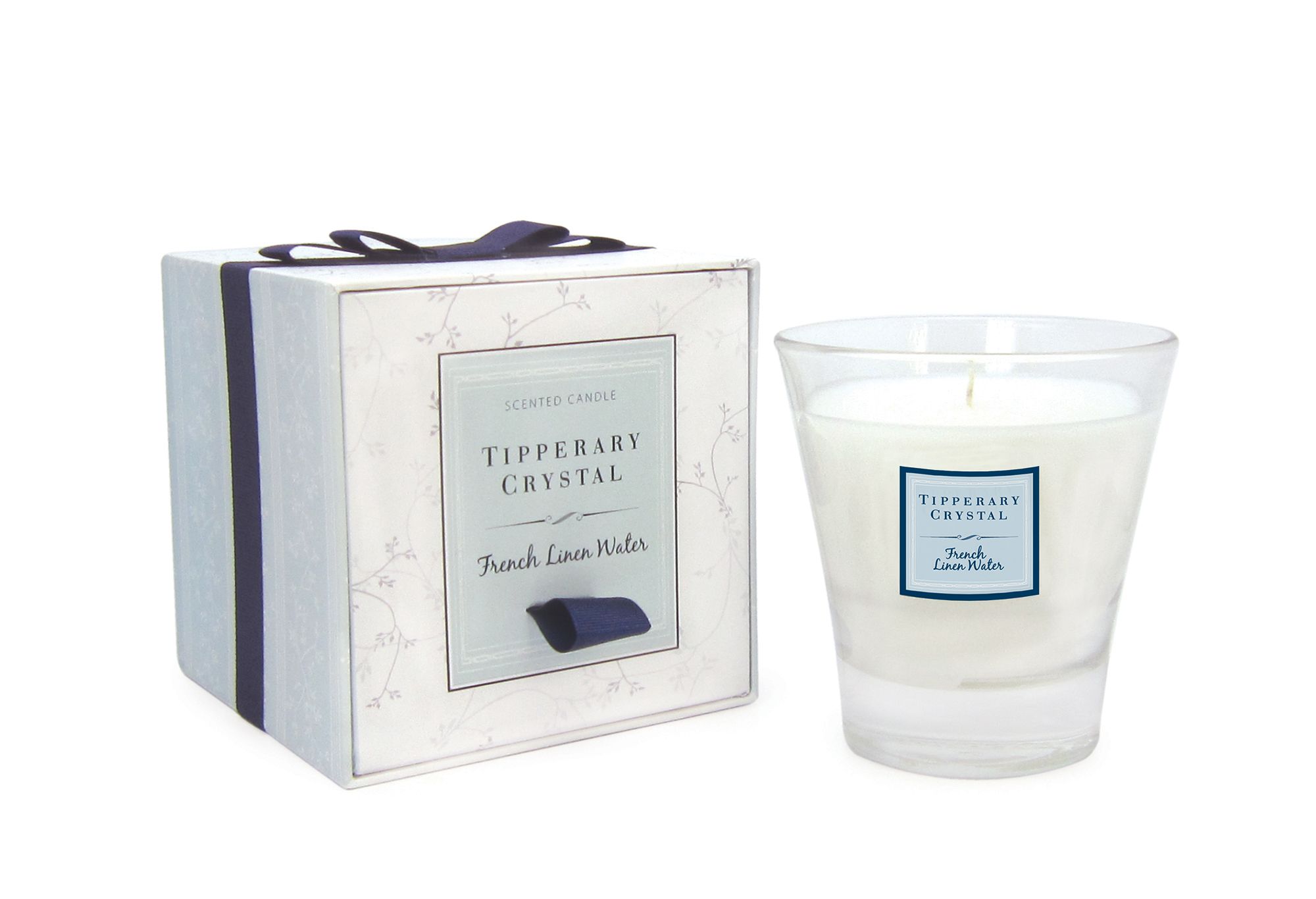 Tipperary Crystal French Linen Candle Filled Glass Tumbler - Candles ...