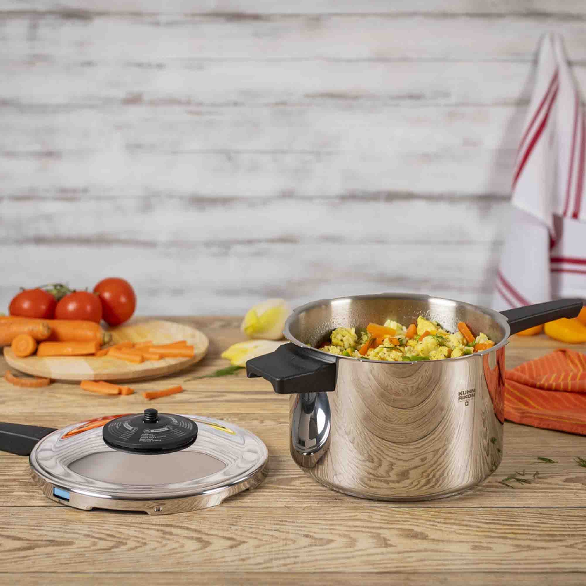 Kuhn Rikon Duromatic Classic Neo 22cm/7L Pressure Cooker with Long Han ...