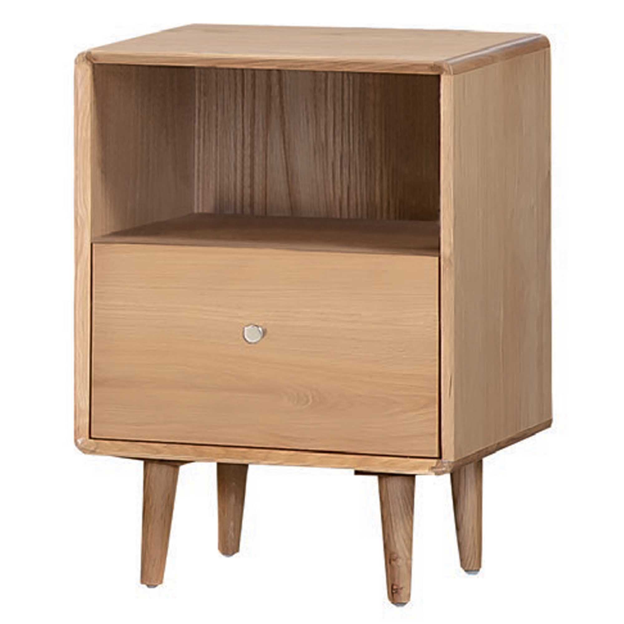 Jenson 1 Drawer Bedside Locker Light Oak - Meubles