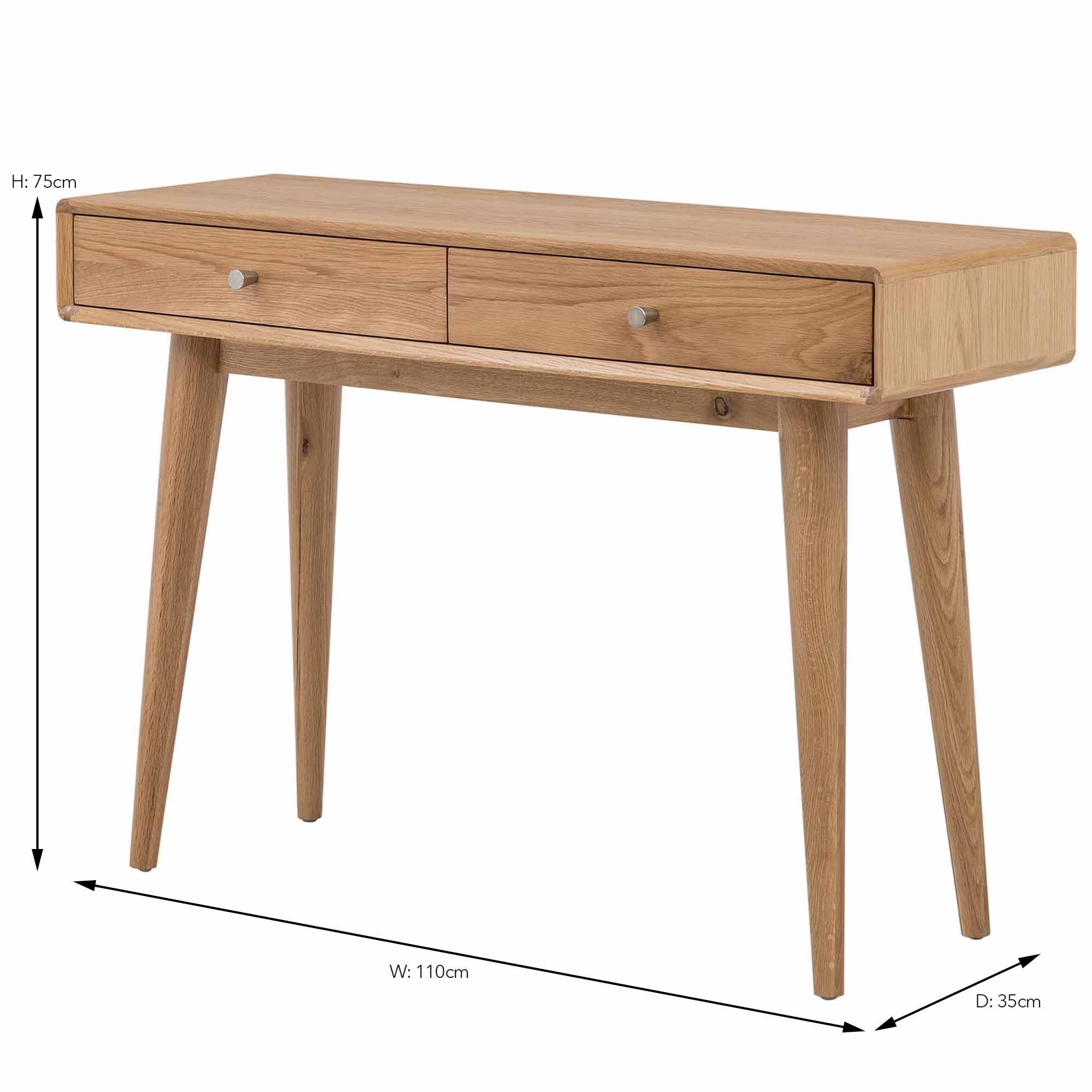 Jenson Console Table Light Oak - Meubles