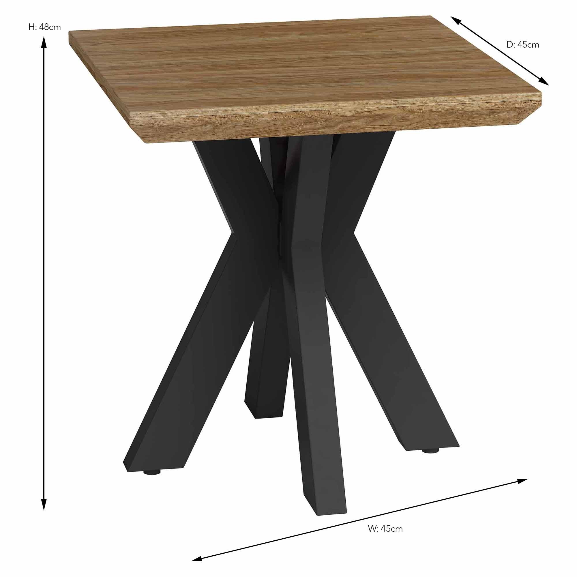 Manhattan Side/Lamp Table Light Walnut - Meubles