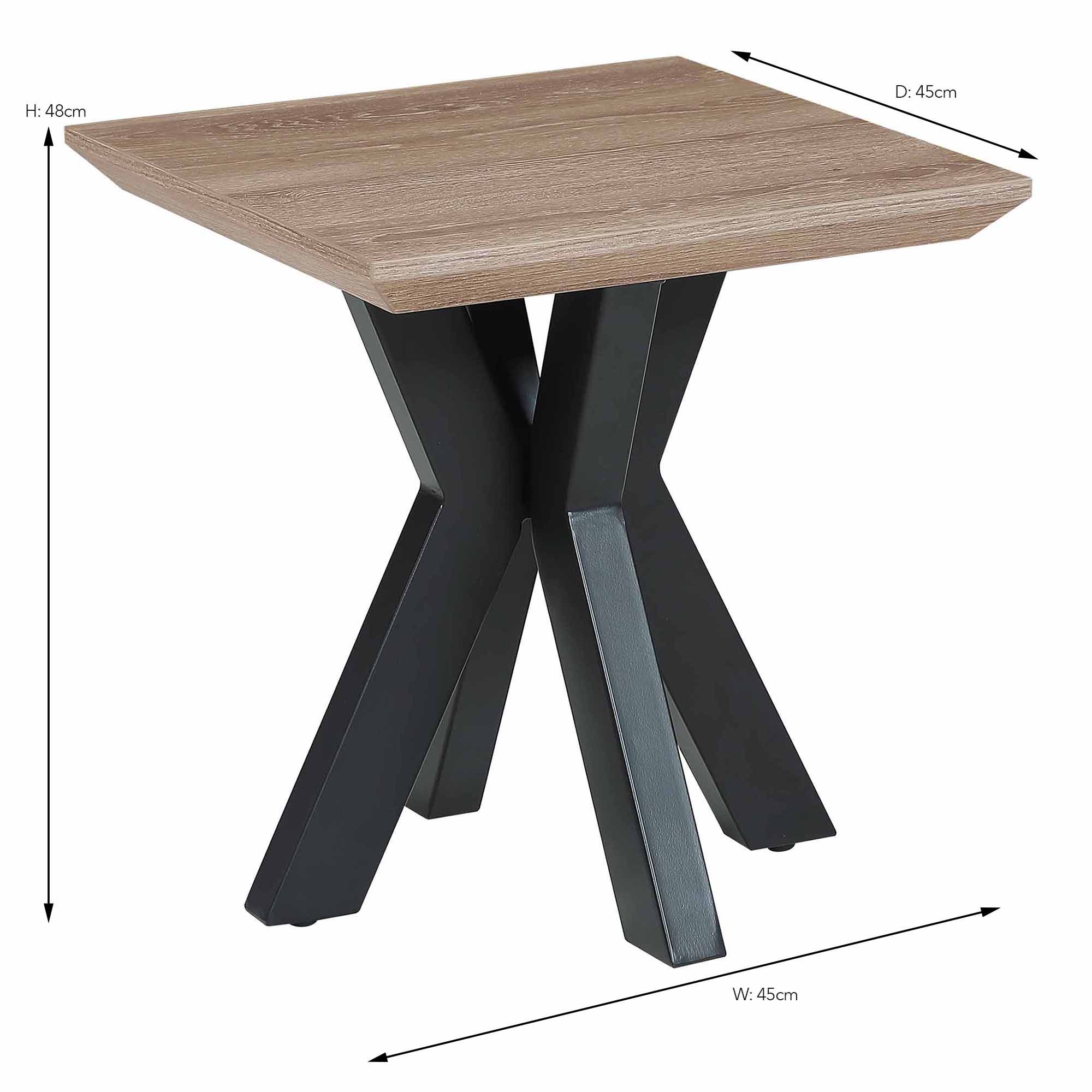 Manhattan Side/Lamp Table Light Walnut - Meubles