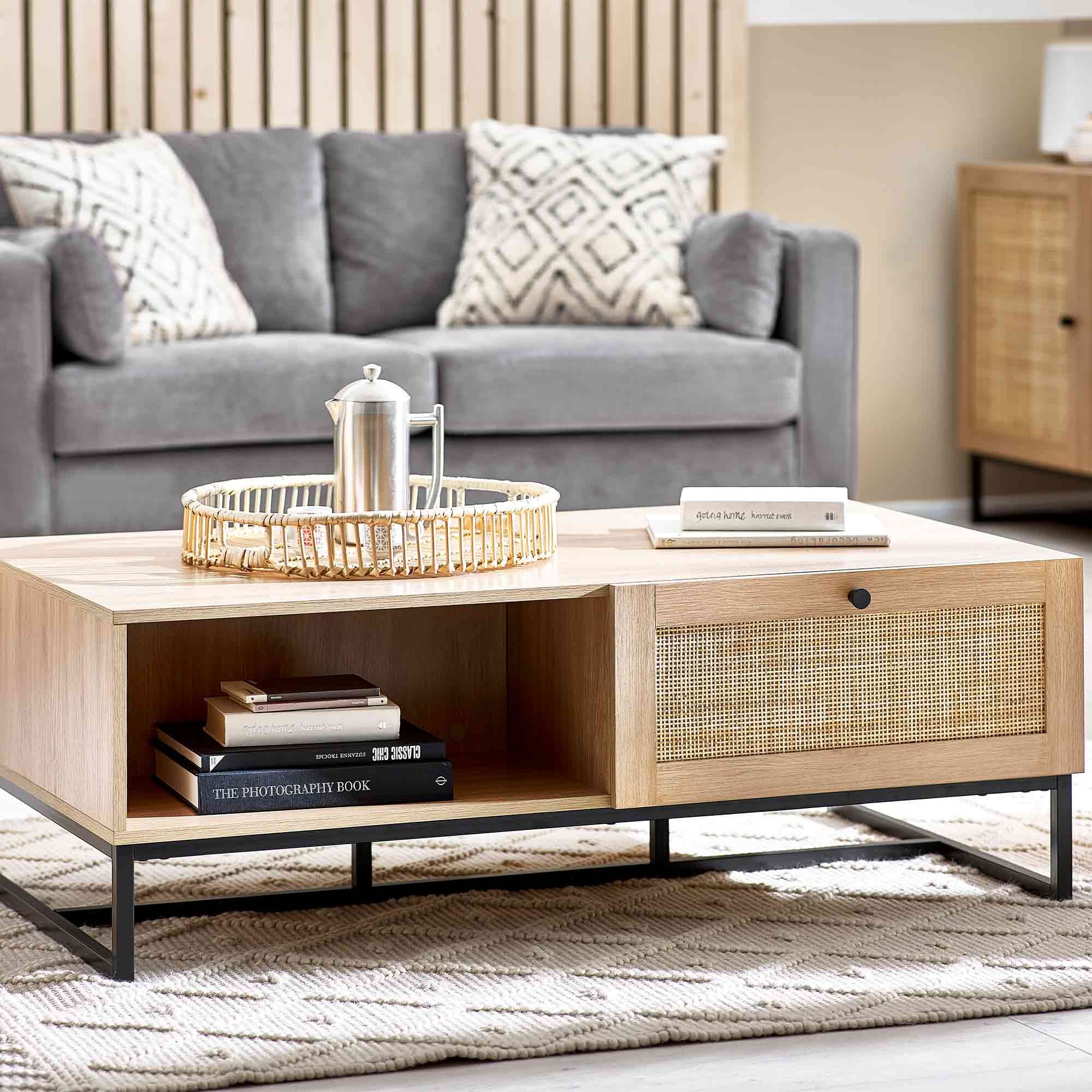 Calia Coffee Table Oak - Meubles
