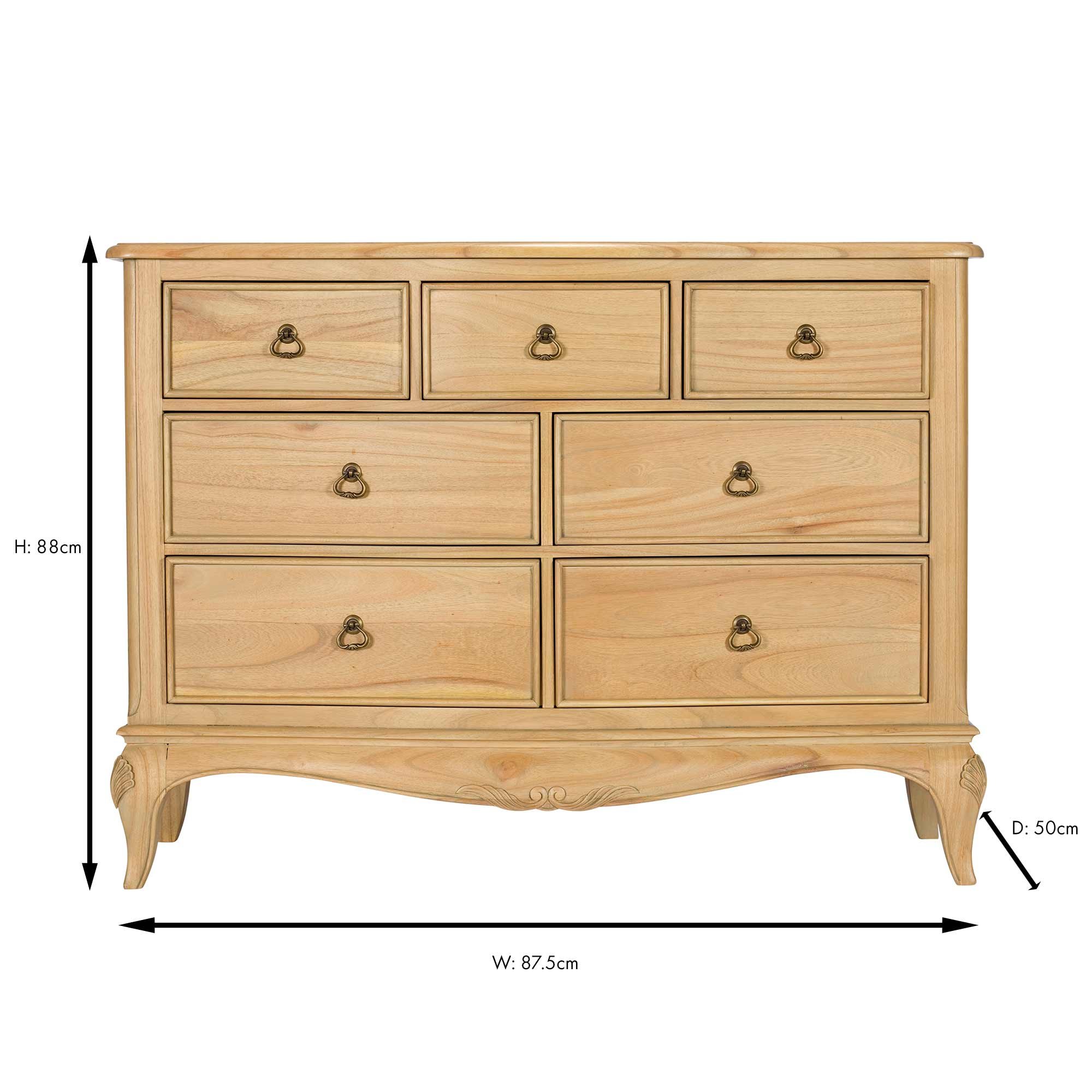 Lottie 6 + 2 Drawer Chest of Drawers Mindi Wood - Meubles