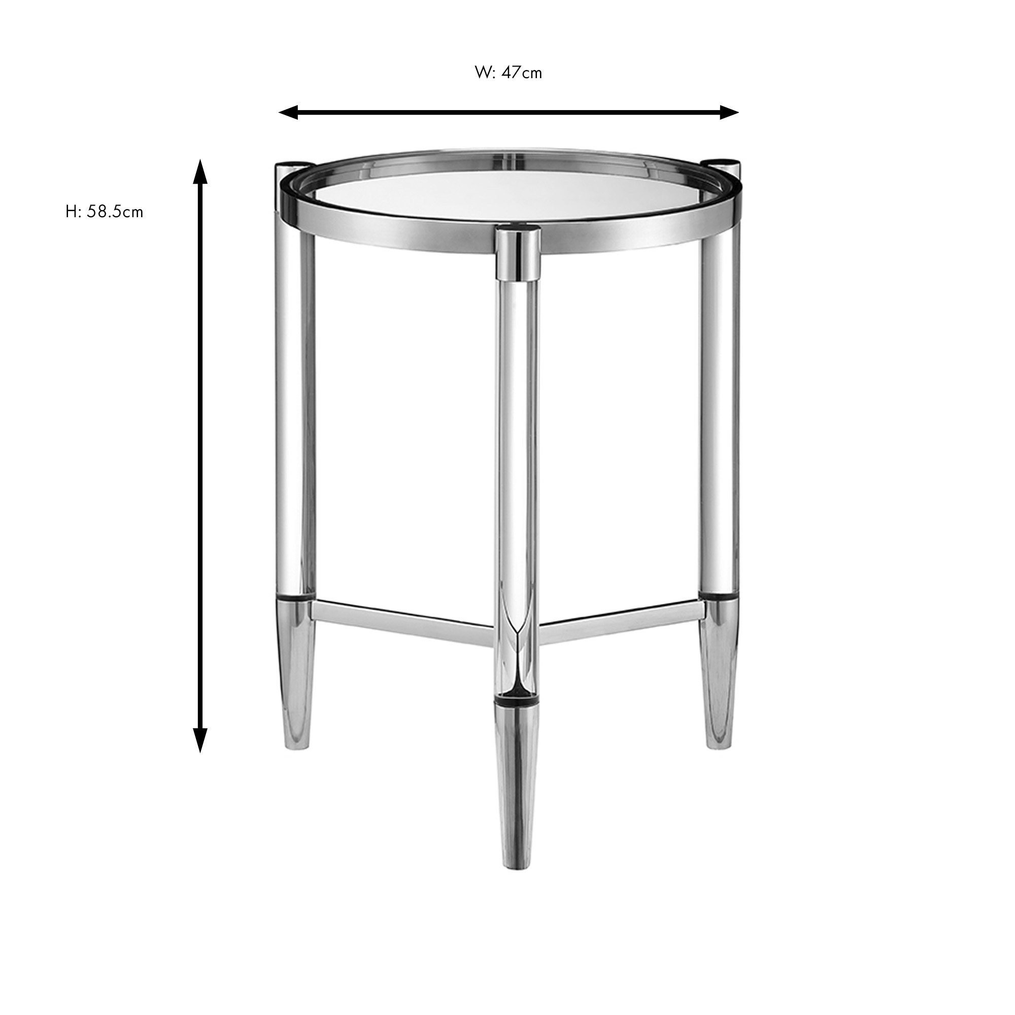 Marissa Square Side/Lamp Table Gold - Meubles