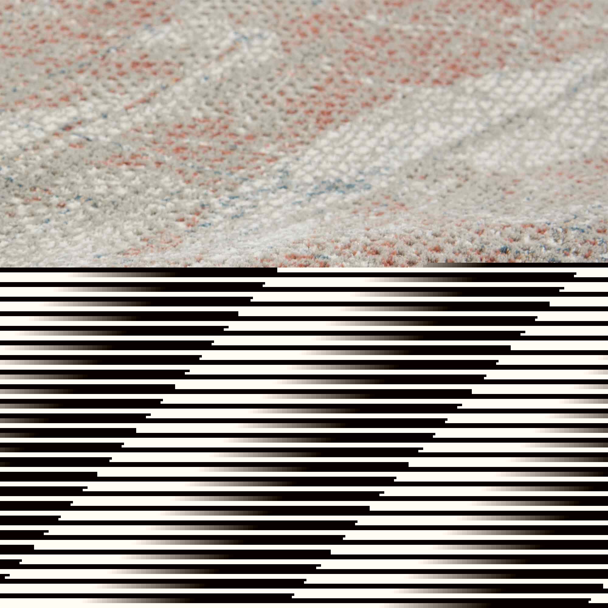 Rustic Textures 15 Rug 282cm x 389cm Light Grey & Rust - Meubles