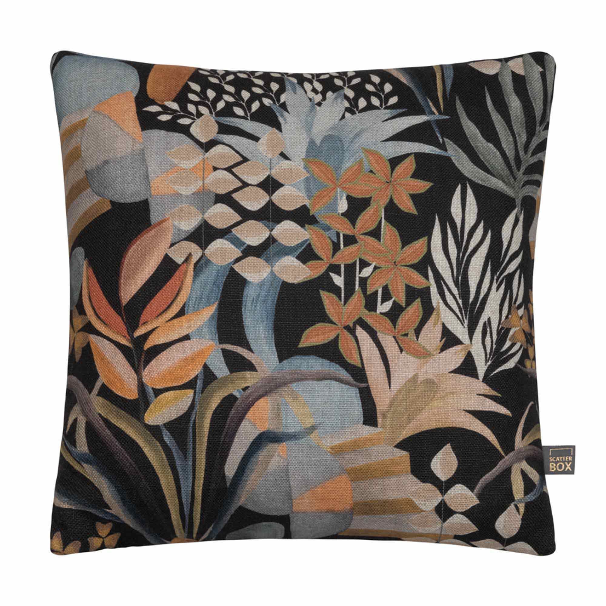 Scatter Box Mid Summer Cushion 43cm x 43cm Black - Meubles