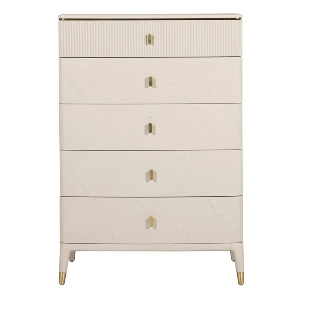 Darcy 5 Drawer Tallboy Stone - Meubles