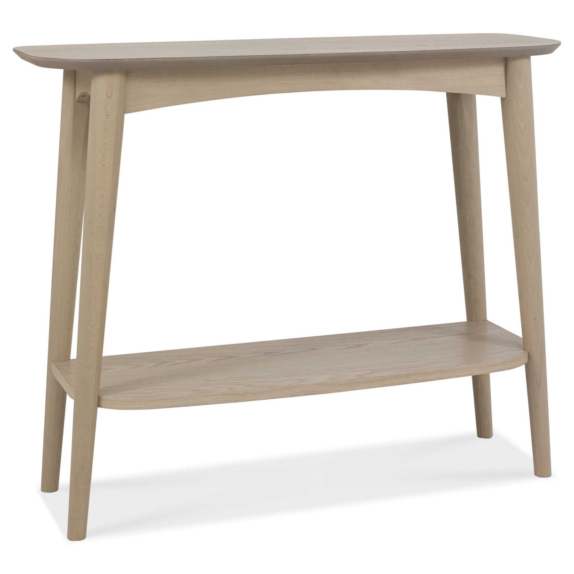 Dansk Console Table With Shelf Oak - Meubles