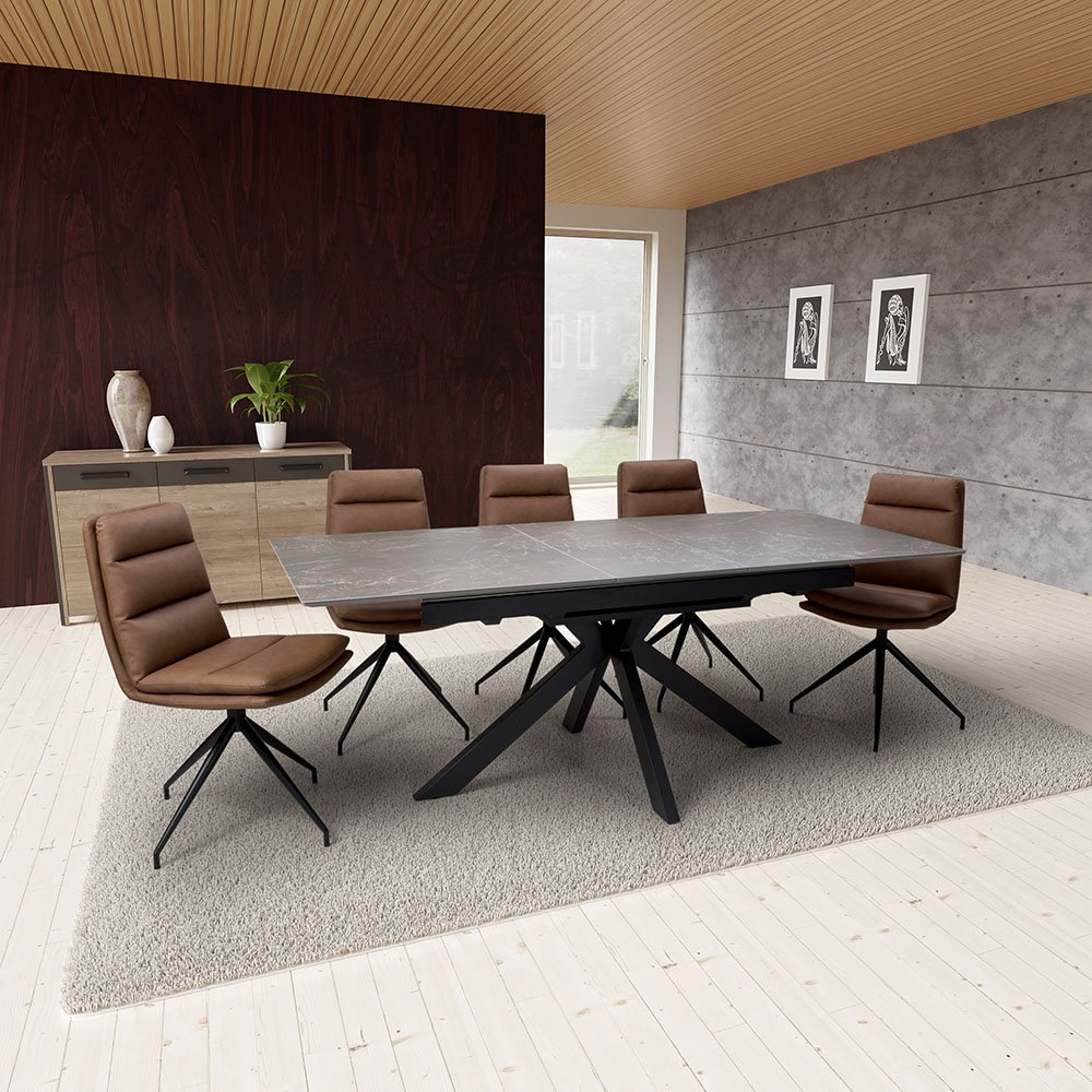 Gio 6-8 Person Extending Dining Table Sintered Stone - Meubles