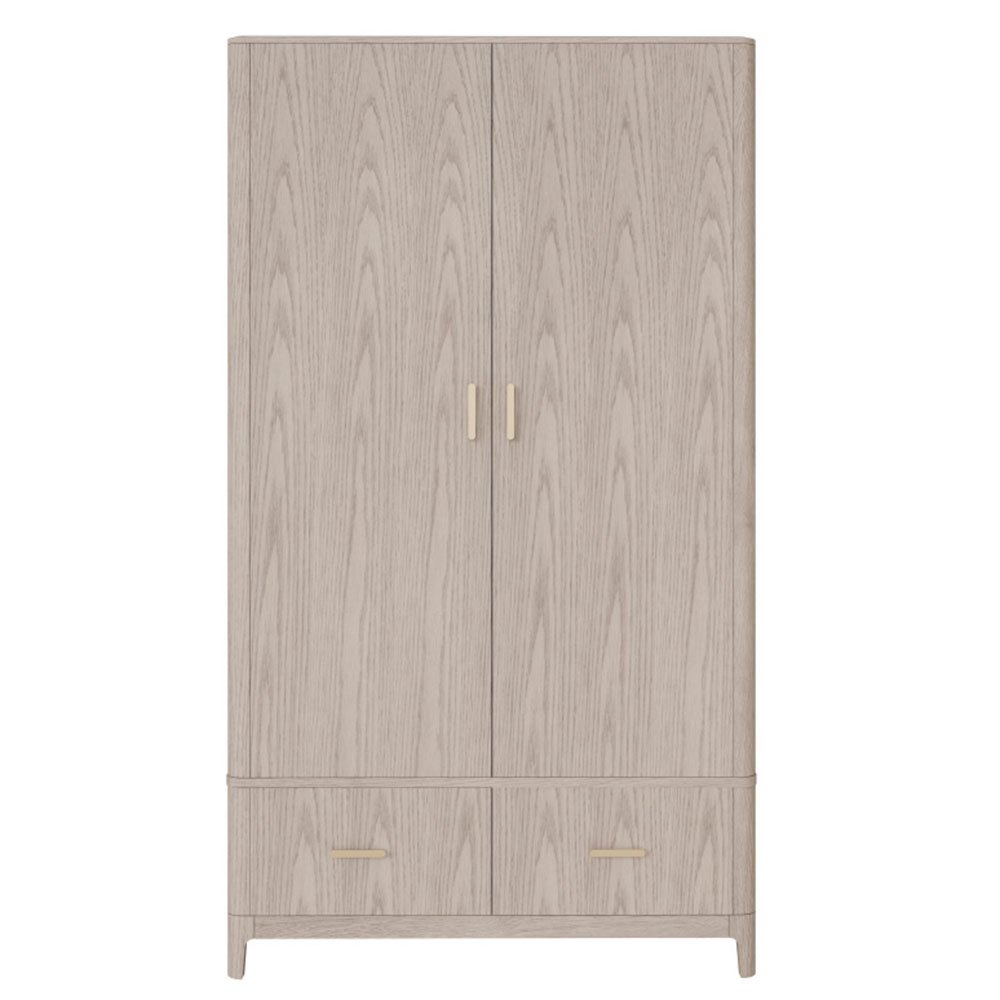 Emile 2 Door & 2 Drawer Wardrobe Cream - Meubles
