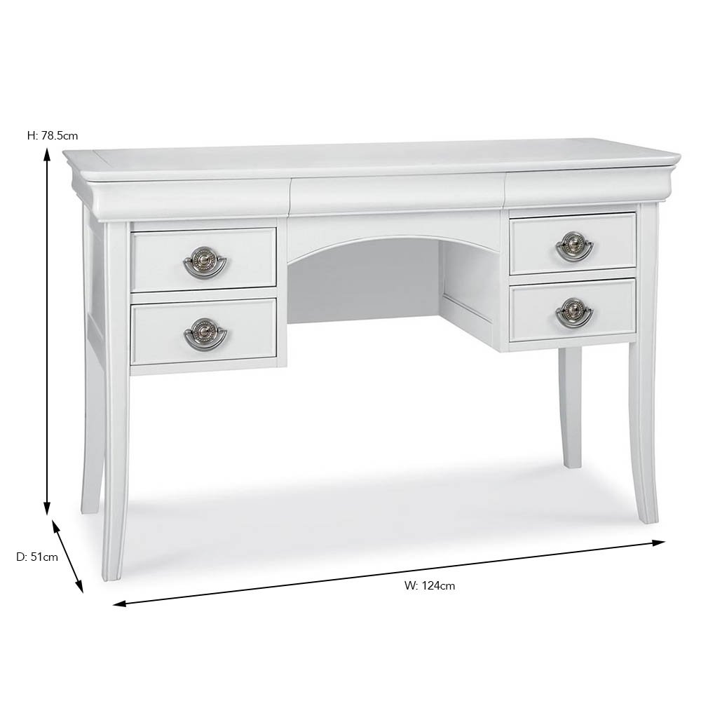 Chantilly Dressing Table White - Meubles