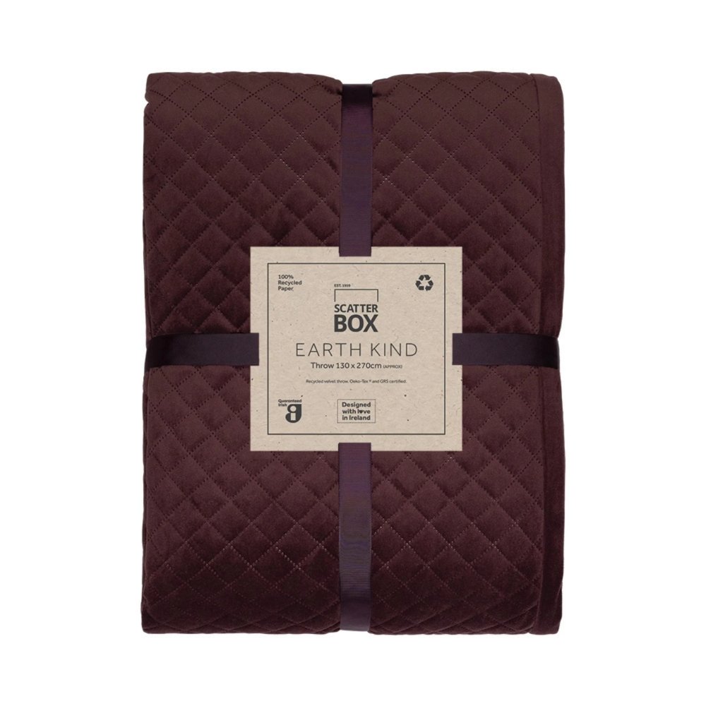 SCATTER BOX Erin Diamond Throw 130cm x 270cm Clay - Meubles
