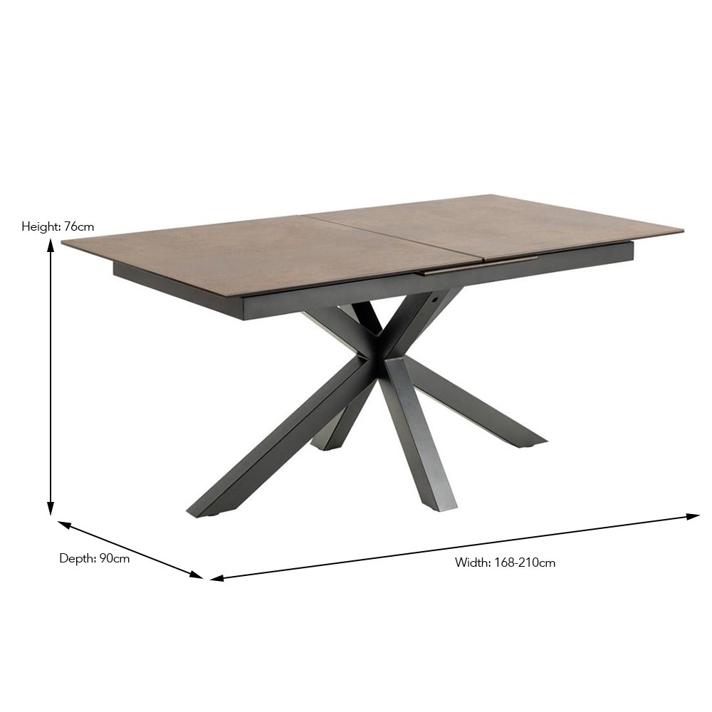 Holly 6 Person Rectangular Dining Table White With Cross Base Leg - Meubles