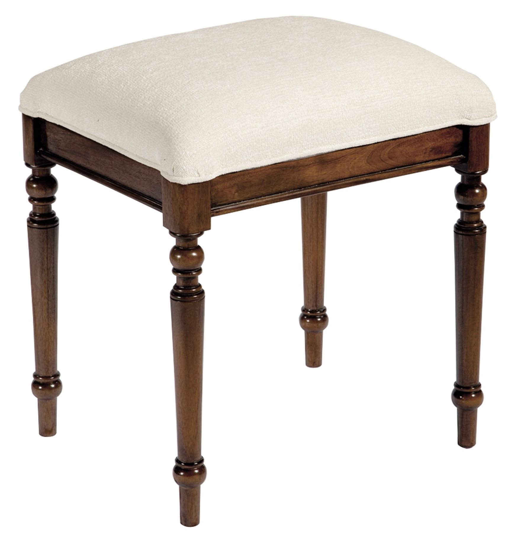 Normandie Bedroom Stool With Upholstered Seat Pad Beige - Meubles