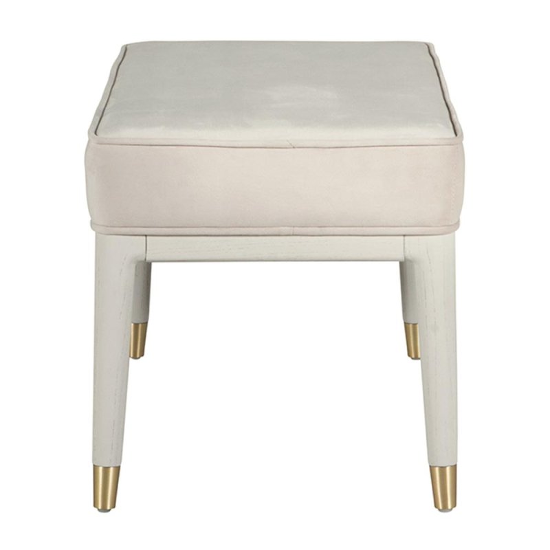 Darcy Bedroom Stool With Fabric Seat Pad Stone - Meubles
