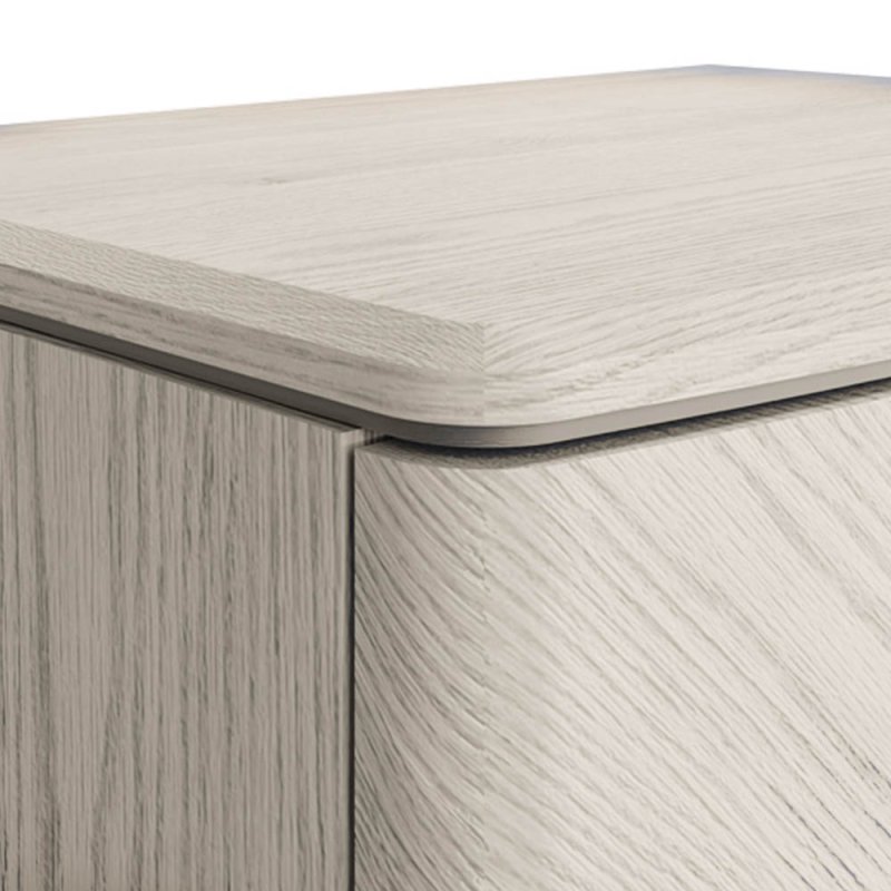 Darcy 2 Drawer Bedside Locker Stone - Meubles